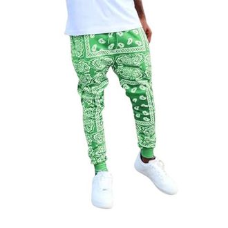 Generic Pantalon de jogging pour homme - Long - Imprim&eacute; - Pantalon de sport baggy - Pantalon de sport stretch - Avec poches - Vintage - Streetwear - Respirant