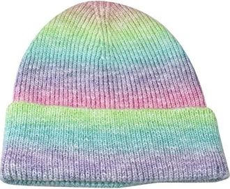 Generic Bonnet thermique en tricot unisexe avec doublure bross&eacute;e - Chapeau dhiver d&eacute;contract&eacute; pour homme, Vert, Taille unique