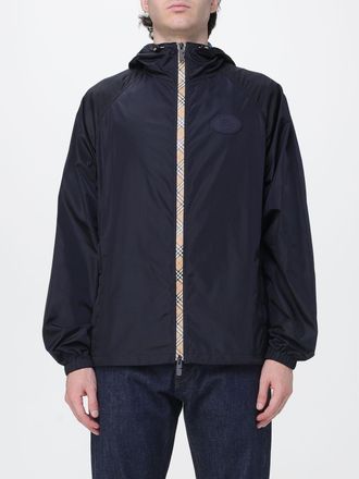 Burberry Coupe-vent &agrave; capuche en nylon l&eacute;ger avec logo EKD