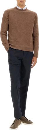 Ermenegildo Zegna Wool and Cashmere Sweater - Brown