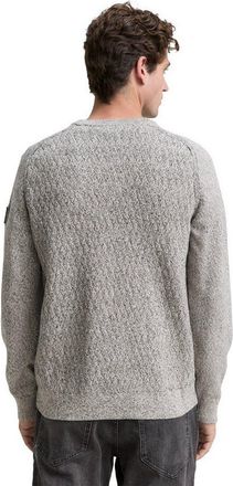 Tom Tailor Strickpullover mit Logo Stickerei am Arm