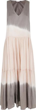 Roberto Collina Femme, Robes, Multicolore, Taille: 36 FR Robe Longue Tie-Dye