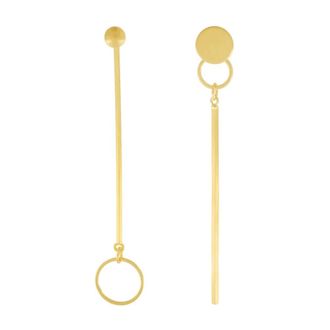 Dansk Copenhagen Asymmetrischer St bar-Ohrring - - Accessories - Damen - Gelb - ONE SIZE