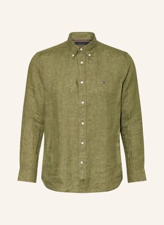Tommy Hilfiger Leinenhemd Regular Fit gruen