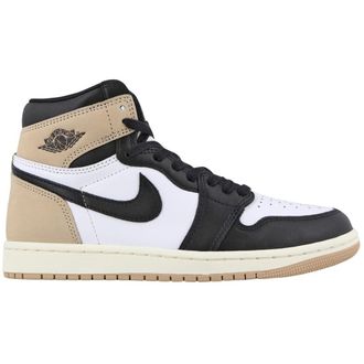 Nike Air Jordan 1 Retro Sneaker f&uuml;r Damen, Leder, Hoch geschnitten (Braun)