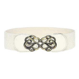 Generic Ceinture Femme - Ceinture &eacute;lastique pour femme robuste et d&eacute;corative &agrave; large taille pour une tenue &eacute;l&eacute;gante et confortable quotidien ou pour des occas
