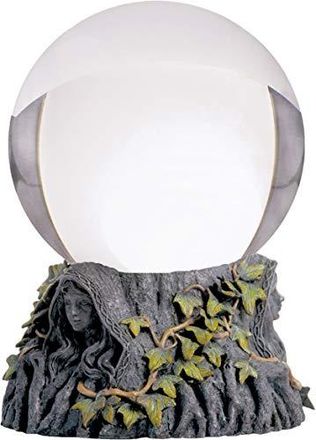 Nemesis Now Maiden Mother Crone Kristallkugelhalter und Kristallkugel, 24 cm, Grau