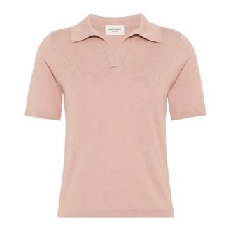 Max Mara Roncolo Seiden-Poloshirt - - Tops - Damen - Rosa - XL