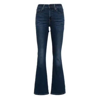Levi's 725 High Rise Bootcut Wave Dark - - Jeans - Damen - Blau - W30 L30