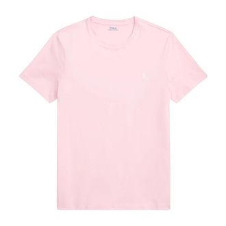 Polo Ralph Lauren Homme, Tops, Rose, Taille: XL T-shirt en jersey de coton coupe slim personnalis&eacute;e