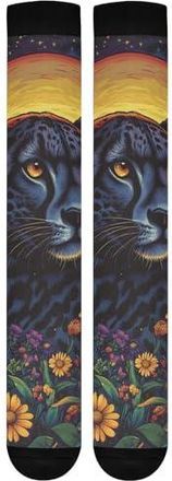 Generic Chaussettes De Contention Magnifique Animal Léopard Chaussettes Randonnée Décontractées Respirantes Planche À Roulettes Bonneterie, Pour Lété, Gym, Cy