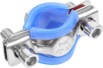 Garneck Bürostuhl Reparaturset Mit Metallklemme Und Blauem Kunststoffpad Vielseitiger Büro Stuhl Schutz Zur Fixierung Und Stabilisierung Einfache Montage Eleg