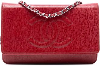Chanel Hobo Bags - CC Caviar Wallet On Chain - Gr. unisize - in Rot - f&uuml;r Damen
