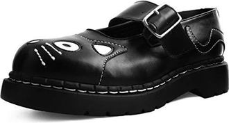 T.U.K. Anarchic Mary Jane Kitty - Chaussures pour Femmes - Couleur TUKskin végétalien Noir - Taille EU38