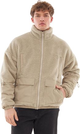 Johnny Urban Teddyjacke Damen & Herren Beige - Carson - Unisex Sherpa Fleecejacke f&uuml;r Herbst & Winter - Outdoor Teddy Jacke Warm - Warme &Uuml;bergangsjacke