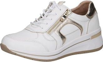 Caprice Femme Damen 9-23300-44 Basket, White/Lt Gold, 37 EU Large