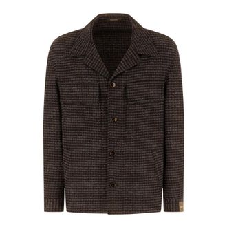 Gabriele Pasini Veste brod&eacute;e en m&eacute;lange de laine - Homme - Vestes - Brun - Taille: M