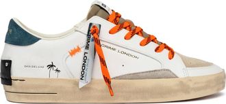 Crime London Homme, Chaussures, Blanc, Taille: 44 EU Leder Baskets