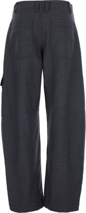 Brunello Cucinelli Virgin Wool Trousers - Gray