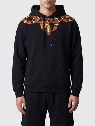 Marcelo Burlon County of Milan Sweat &agrave; capuche en coton avec imprim&eacute; et poche kangourou