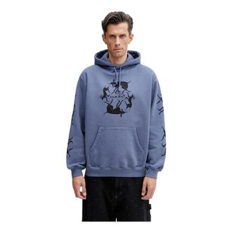 by Parra Non Grand Cafe Hoodie - - Sweatshirts & Hoodies - Herren - Blau - L