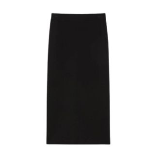 Max Mara Schwarzer Midi Bleistiftrock mit Schlitz - - Skirts - Damen - Schwarzk - L