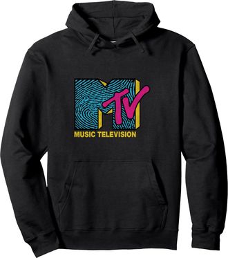 Giesswein Klassisches MTV-Logo-Fingerabdruck-Design Pullover Hoodie