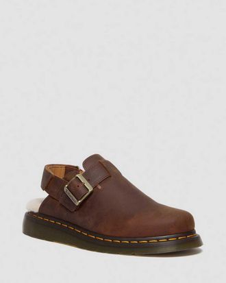 Dr. Martens Jorge II Faux Fur Gef&uuml;tterte Mules in Br&auml;unen/Braun, Gr&ouml;&szlig;e: 36