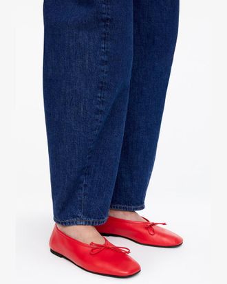 Arket Ballerina Aus Leder -Rot