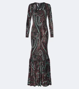 Etro Robe aus Jersey mit Chenille