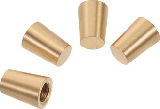 Hemobllo Zerodeko Schneidebrett F&uuml;&szlig;e aus Messing 4 St&uuml;ck Konische Halterungen 20mm Robuste M&ouml;belbeine f&uuml;r K&uuml;chenutensilien und Kreative Handwerksprojekte