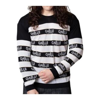 Ga&euml;lle Paris Basic Herren Jacquard Strickpullover - - Sweatshirts & Hoodies - Damen - Mehrfarbig - S