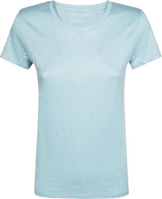 Majestic Filatures Femme, Tops, Bleu, Taille: 42 FR T-Shirt GC MC Lino
