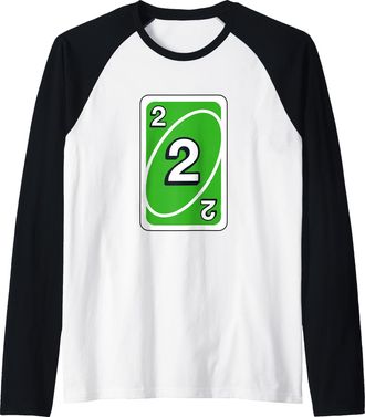 Uno Halloween Green 2 Karte Raglan