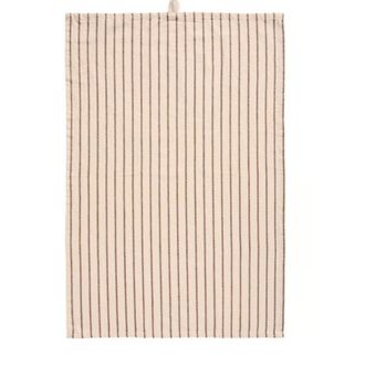 Ib Laursen Geschirrtuch Dixie Natur m/braunen eingewebten Streifen B: 50 L: 70