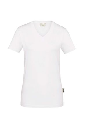 HAKRO Hakro Damen-V-Shirt Stretch, HK172-weiß, XXL