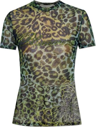 Blumarine Femme, Tops, Vert, Taille: 32 FR Sequin Logo Top