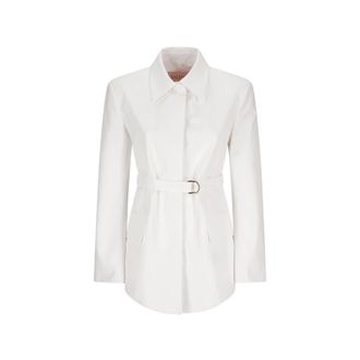 Valentino Garavani Compact Popeline Caban Jacke - - Blouses & Shirts - Damen - Wei&szlig; - XS