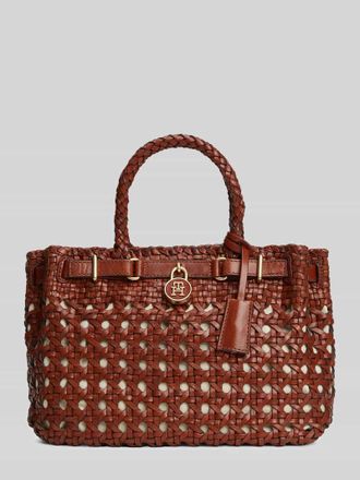 Tommy Hilfiger Henkeltasche aus echtem B&uuml;ffelleder Modell AMERICAN ICON MINI TOTE