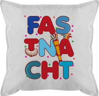Shirtracer Kissen 50x50 - Karneval & Fasching - Fastnacht Schriftzug I Fastnacht I Fasnacht I Fasnet - 50 x 50 cm - Wei&szlig; - karnevalskissen fastnachtskissen fasch