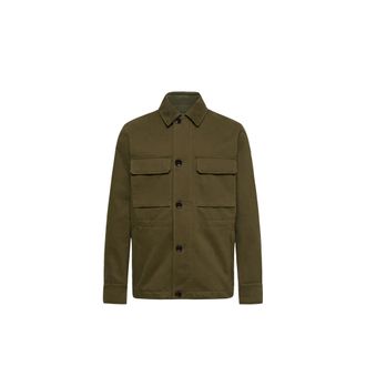 Moncler Moncler Thaldrik Cotton Field Jacket, Men, Green, Size: 1