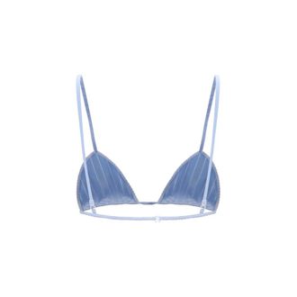 Dolce & Gabbana Womens Blue Polyamide Bra Clothing
