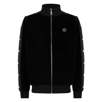 Philipp Plein Homme, Sweatshirts et sweats &agrave; capuche, Noir, Taille: 3XL Zip-throughs