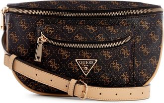 Guess Damen Manhattan Gürteltasche, Tragetasche, Bauchtasche, Braun