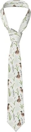 Generic Cravate Paysage De Canards Et DHerbe Blanche Fine Cravates &Eacute;troit Cravates Homme Pour &Eacute;v&eacute;nements Accessoires C&eacute;l&eacute;brations