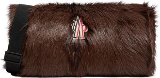 Moncler Moncler Shearling Handwarmer & Pouch, Women, Brown, Size: One Size