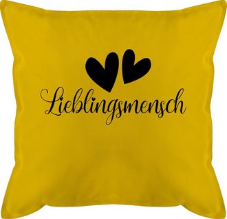 Shirtracer Kissen 50x50 - Valentinstag Partner Ideen - Lieblingsmensch - Geschenk Freundin Lieblings Mensch Geschenke Lieblingsmenschen Herzmenschen - 50 x 50 cm