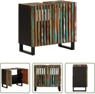 vidaXL vidaXL Bad-Unterschrank - Waschbeckenunterschrank 62x34x58 cm Massivholz Akazie