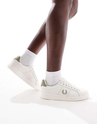 Fred Perry B721 - Baskets en cuir - Blanc-Neutre