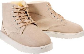 Valiclud Courtes Coton Chaudes pour Femme Hiver Bottines Neige Lacées à Talon Plat Antidérapantes et Confortables pour Étudiant Style Casual